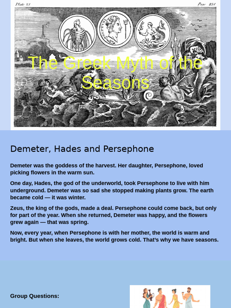 The Greek Myth of the Seasons | PDF
