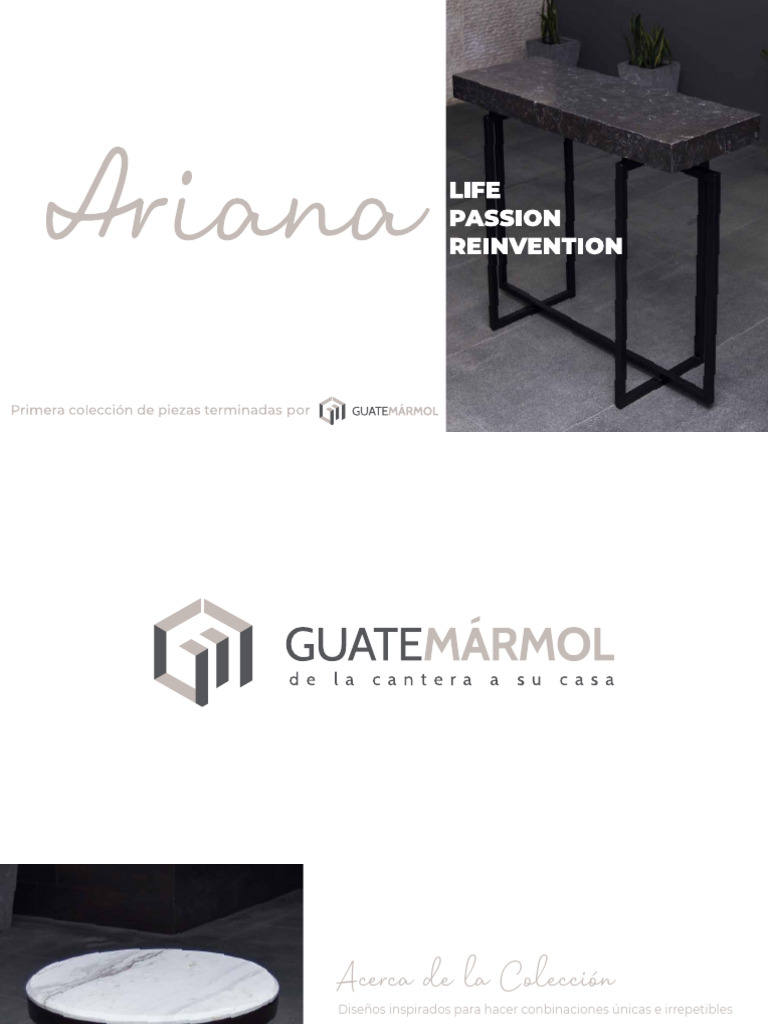 Mesas y Piezas Personalizadas en Mármol | PDF | Materiales | Minerales