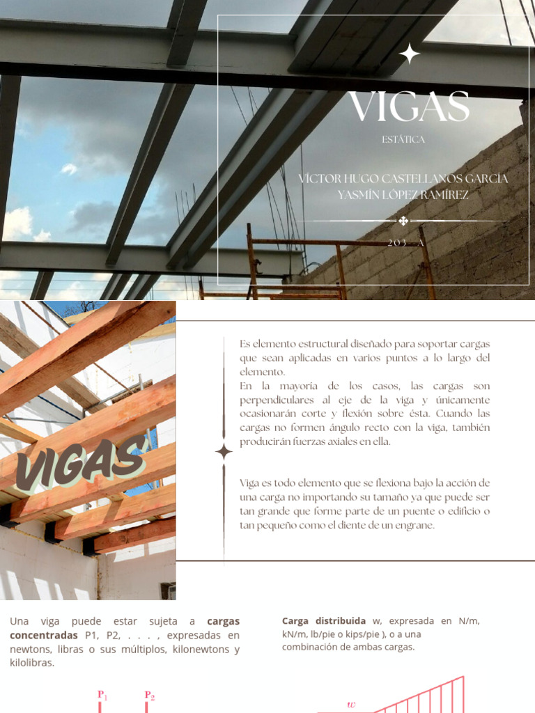 Tipos y Análisis de Vigas Estructurales | PDF | Viga (Estructura ...