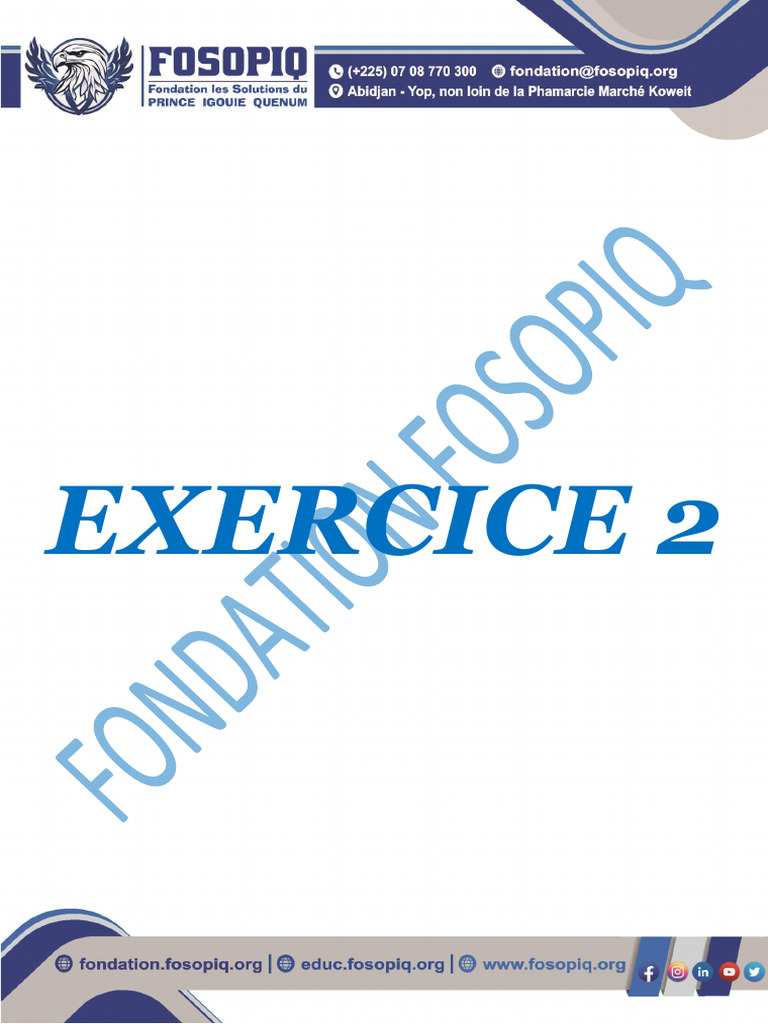 Exercice 2 Sujet 1 Maths | PDF