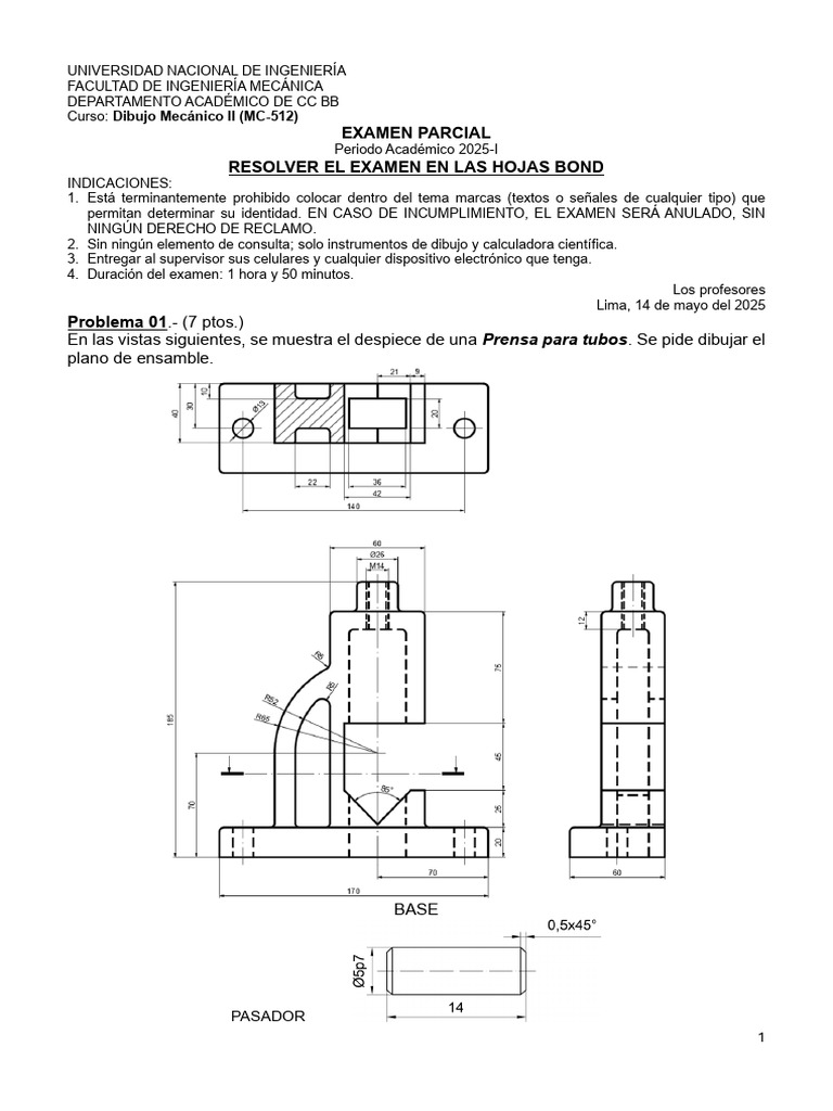 Mc512-Ep 2025-1 | PDF | Ingeniería mecánica