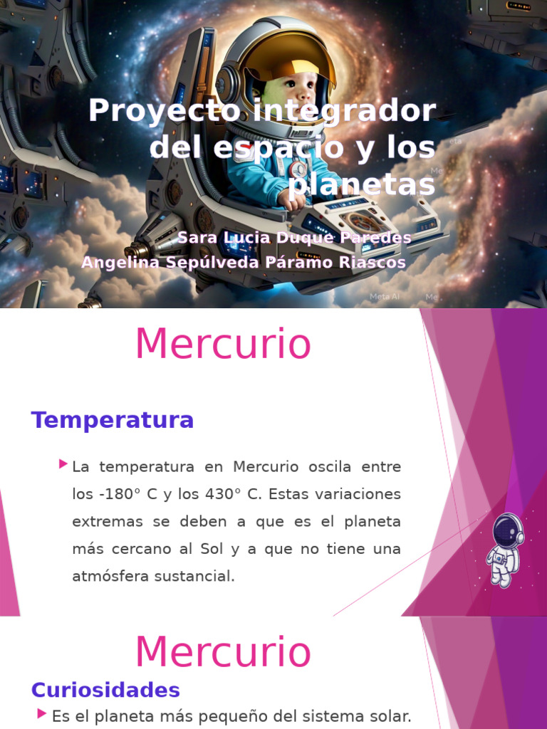 Presentacion Proyecto Integrador | PDF | Neptuno | Marte