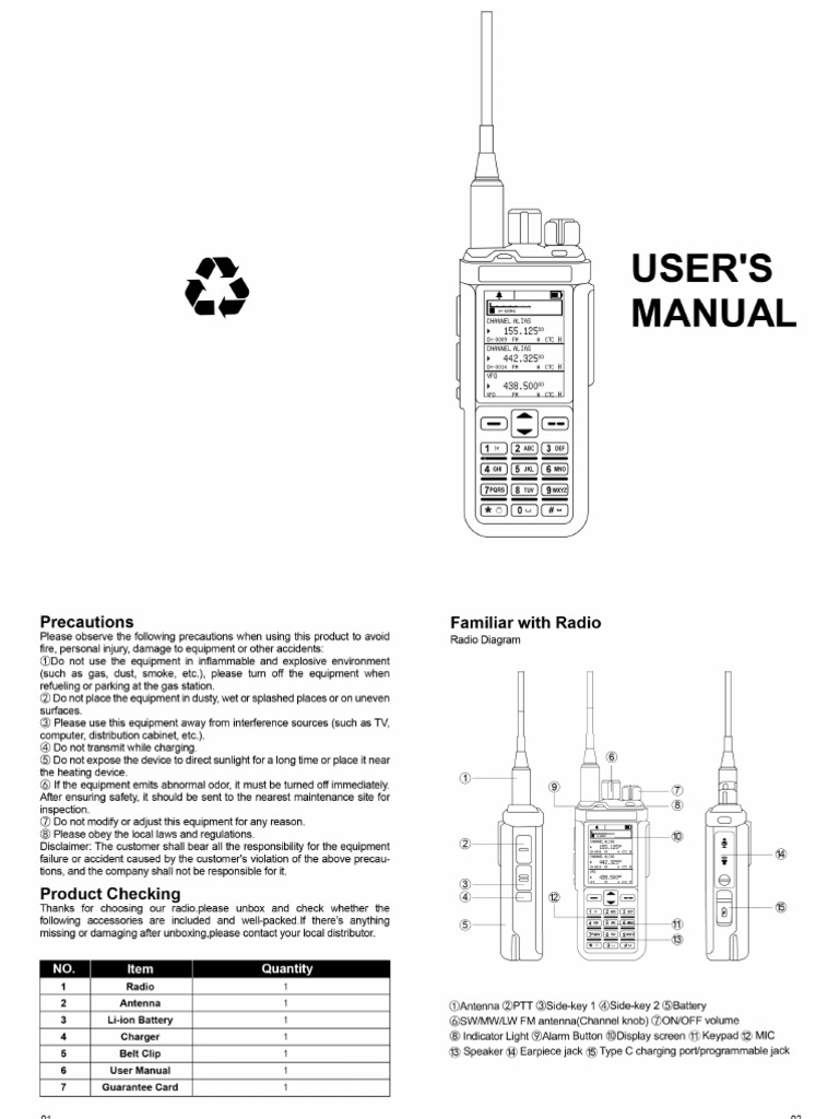 Iradio UV-98 Plus Manual | PDF