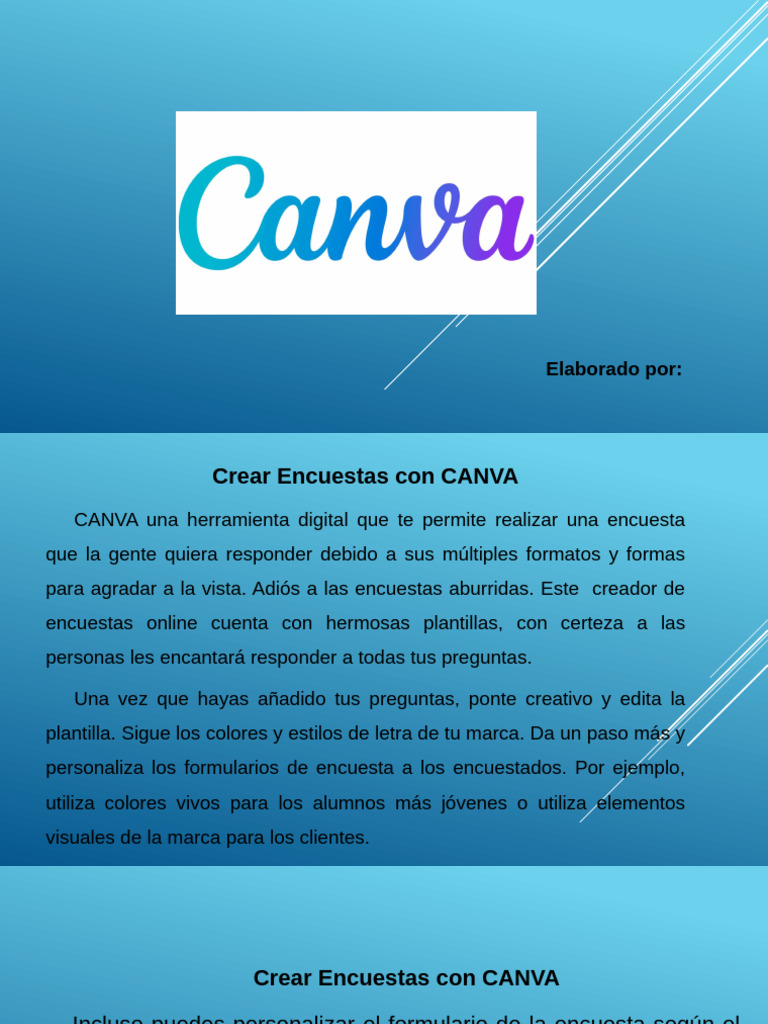 Herramienta CANVA para Recabar Datos I | PDF