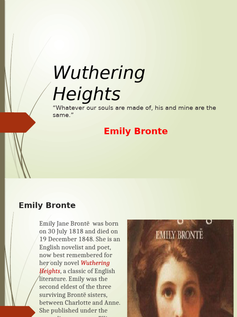 Wuthering Heights | PDF | Wuthering Heights | Heathcliff (Wuthering ...