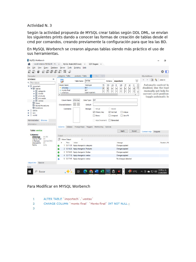 Actividad N 3 Sena Mysql | PDF