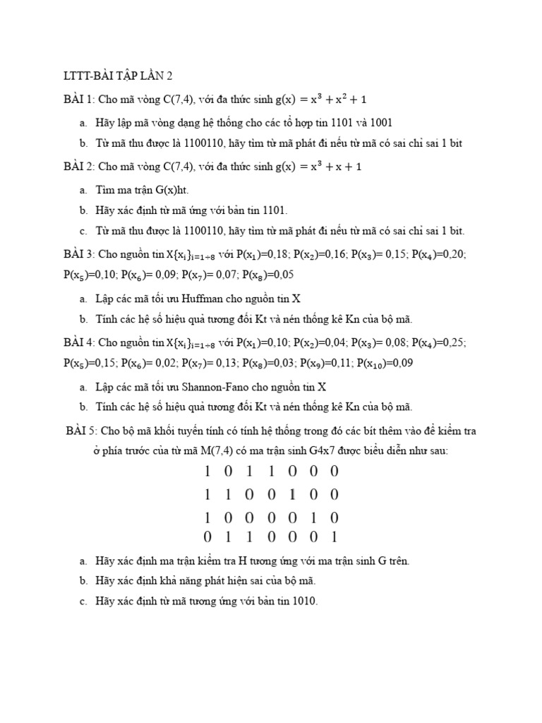 LTTT BTL2 20242 | PDF