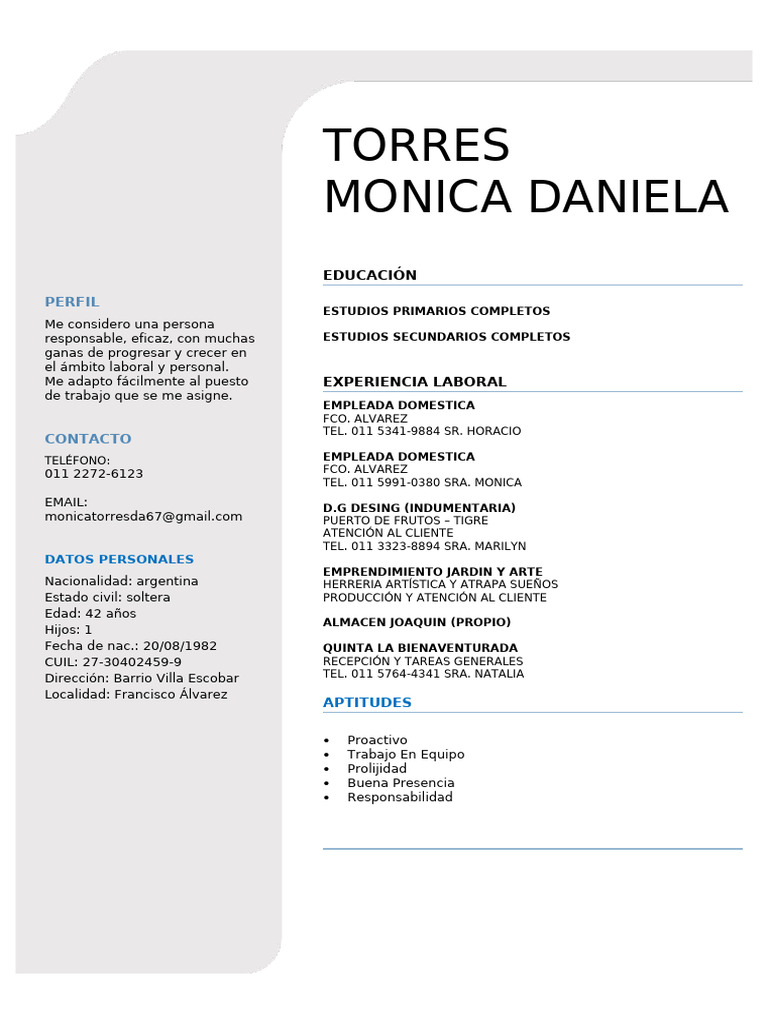 TORRES Monica Daniela | PDF