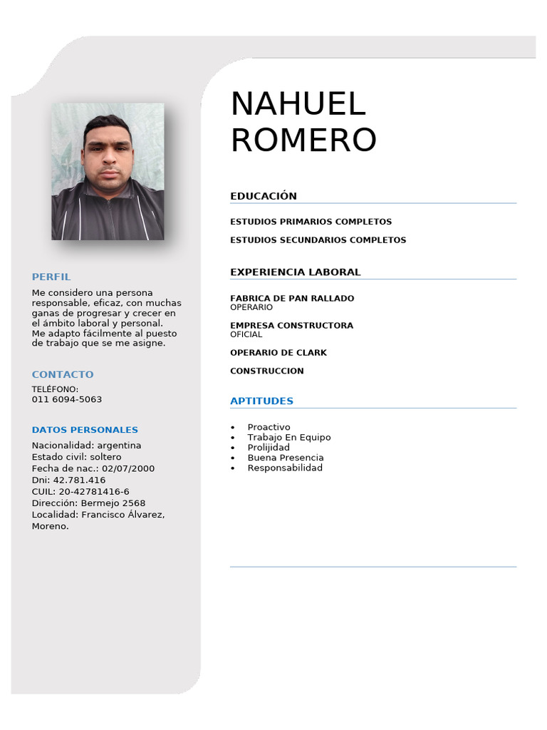 Nahuel Romero | PDF