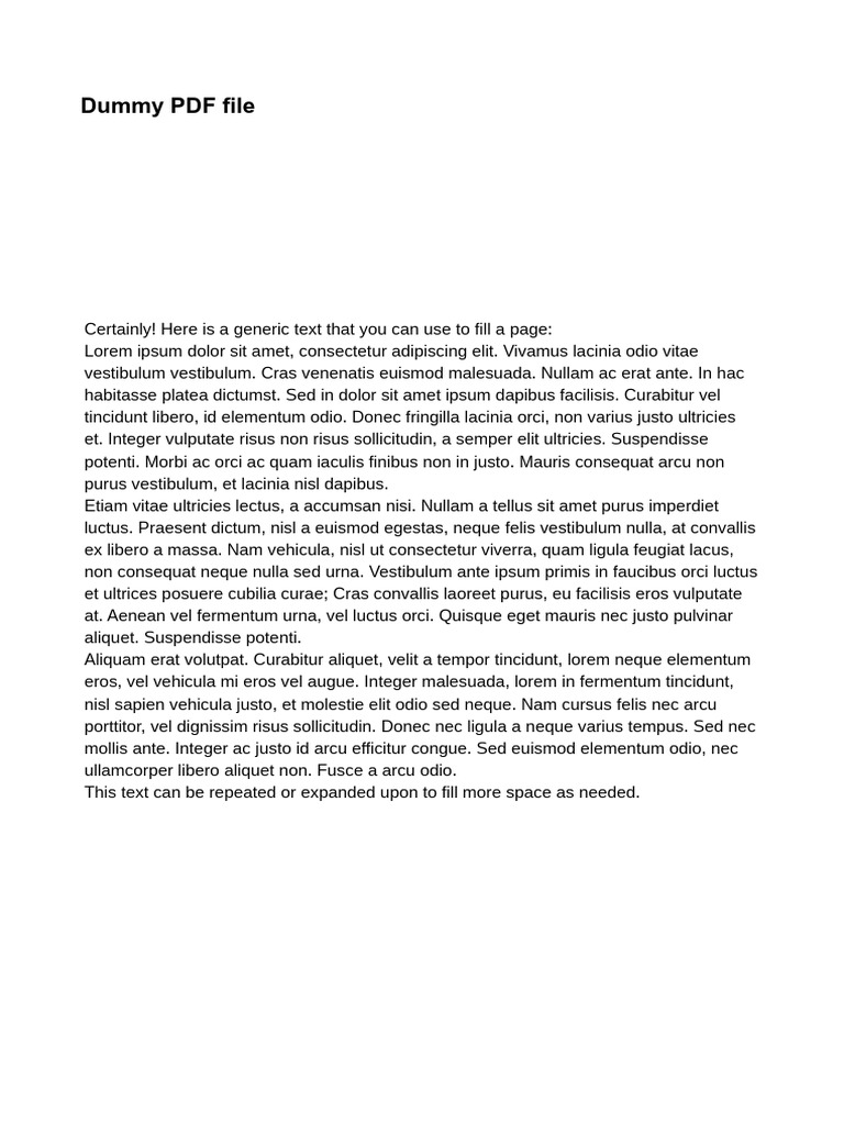 Dummy PDF | PDF