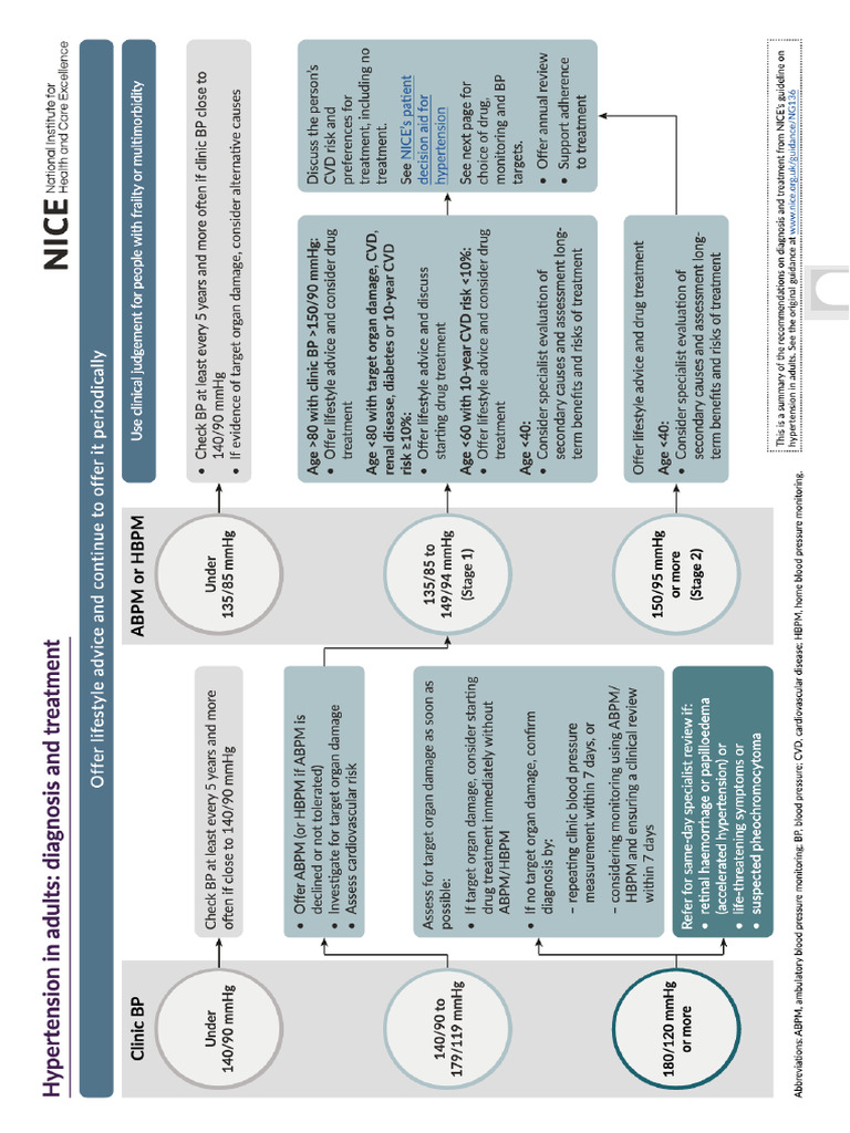 Visual Summary - Hypertension NHS | PDF