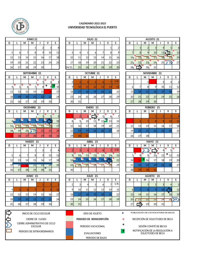 Calendario Escolar Utp 22-23 | PDF