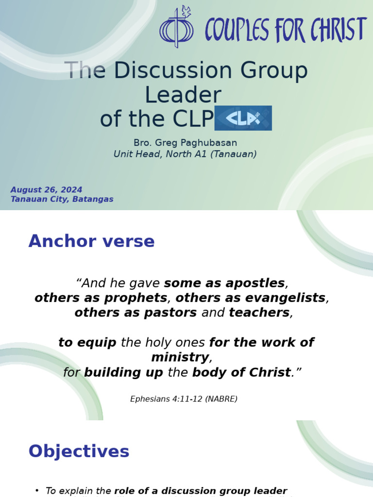 CLPT - v2.0 Talk 3 - The DGL | PDF | Theology | Religious Belief And Doctrine