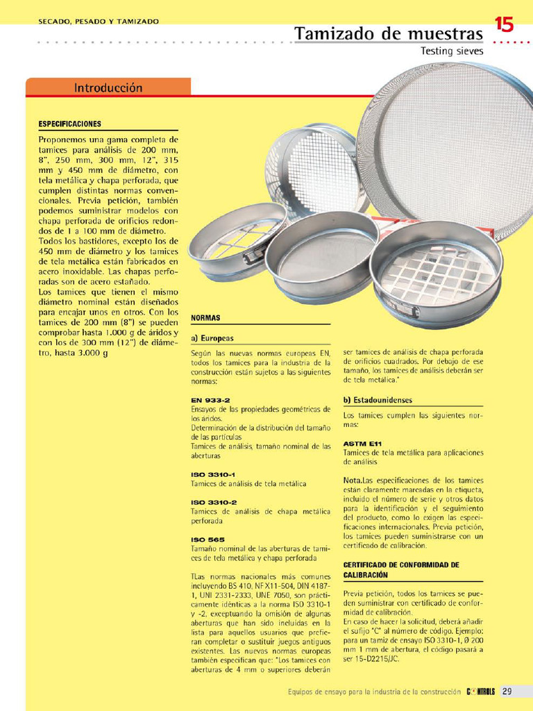 Tamizado Astm E 11 | PDF
