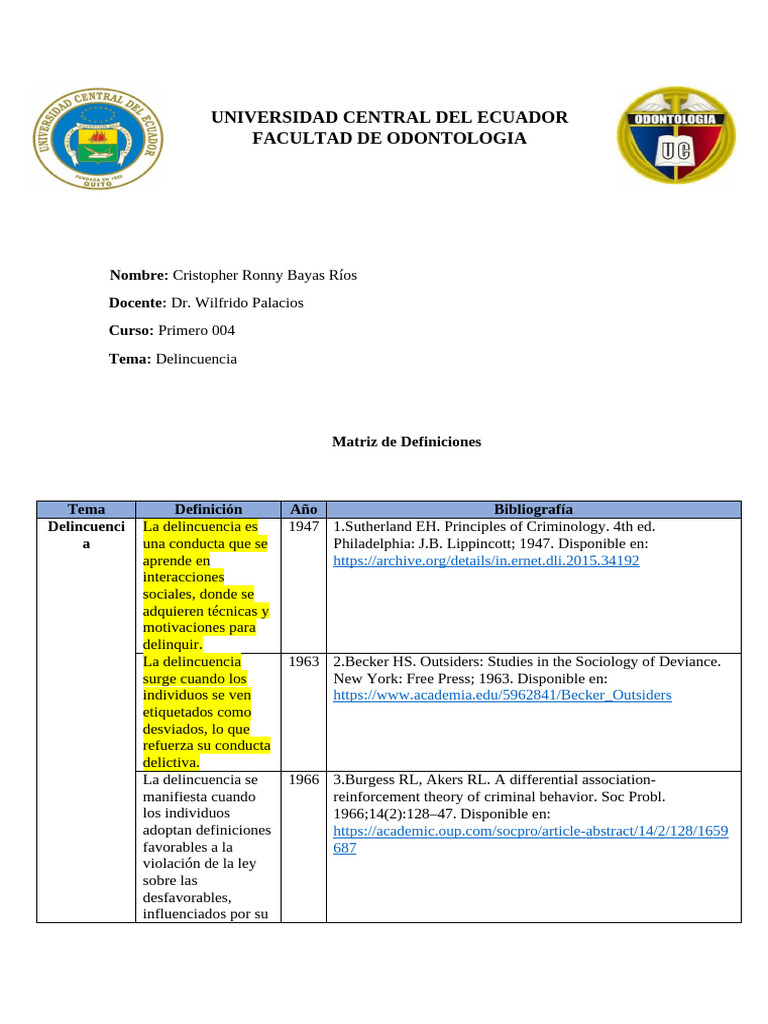 Bayas Rios Cristopher Ronny.1 | PDF | La delincuencia juvenil | Justicia