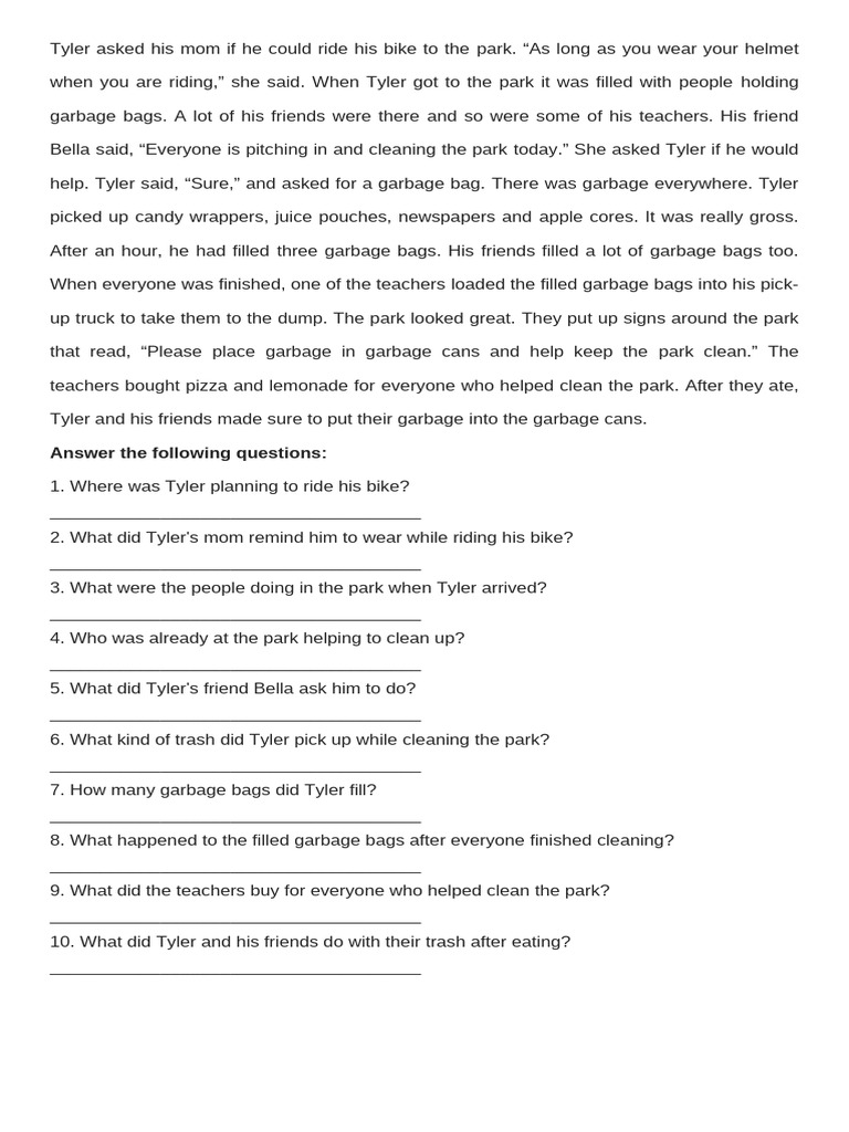 English Grade 3 Story | PDF