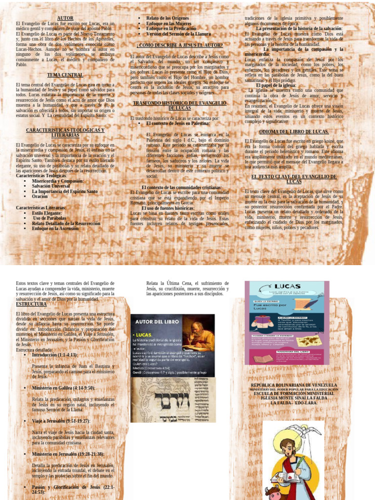 Trip Tico | PDF | Evangelio De Lucas | Jesús