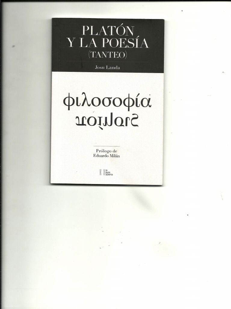 Platon y La Poesia | PDF