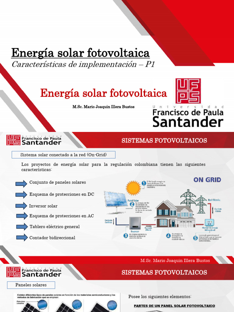 Clase 7 - Características de Implementación | PDF | Panel solar ...
