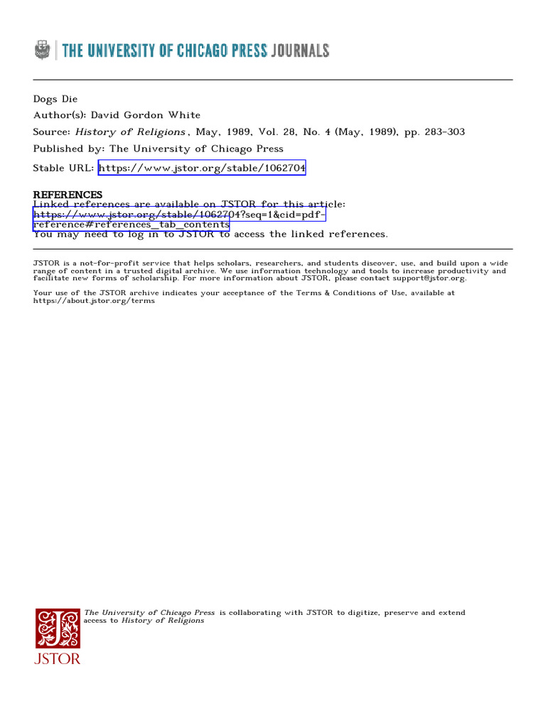 Dogs Die (David Gordon White) | PDF | Vedas | Hindu Literature