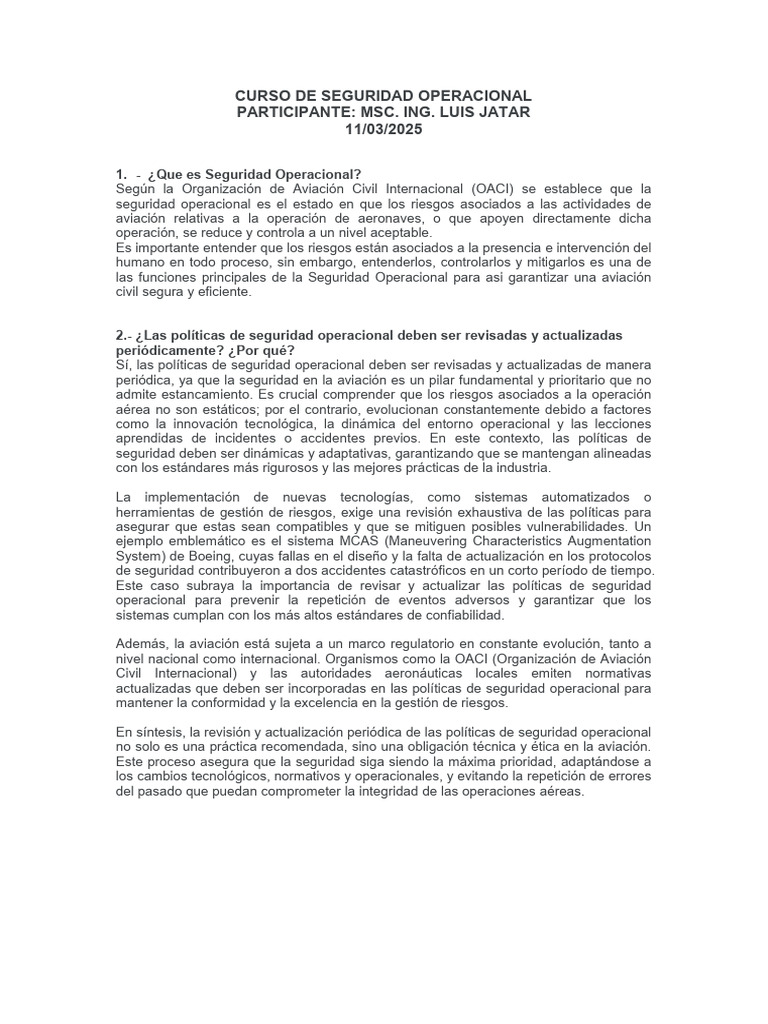 Preguntas 01 | PDF | Aviación