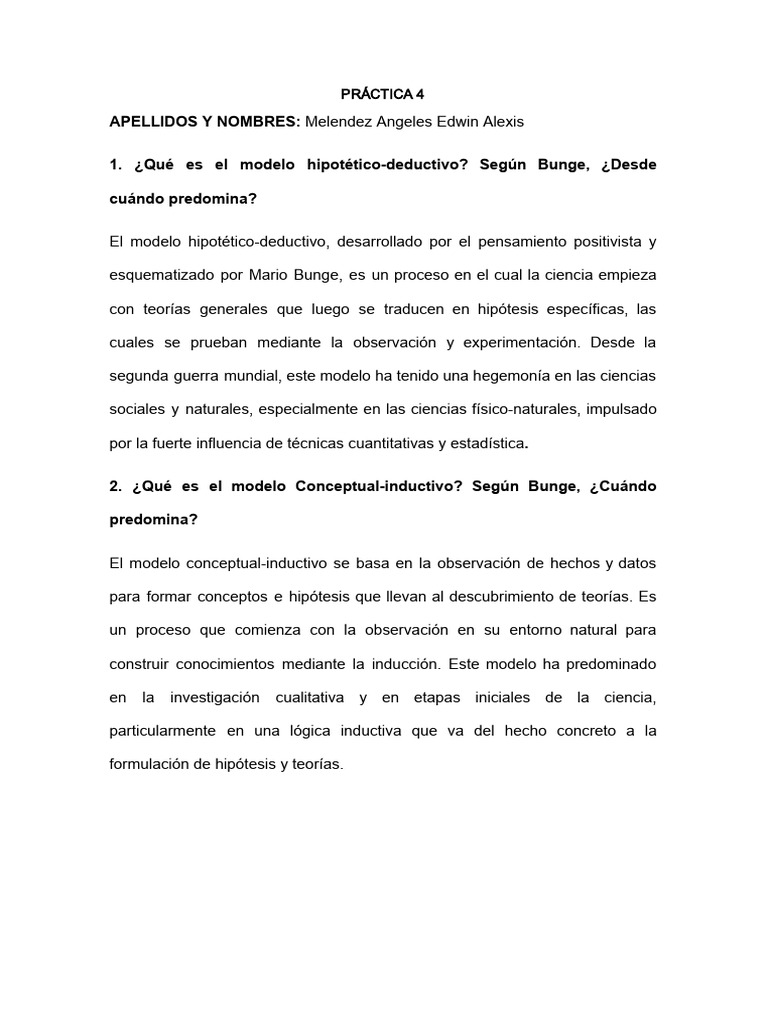 Práctica 04 - Edwin Melendez | PDF | Teoría | Observación