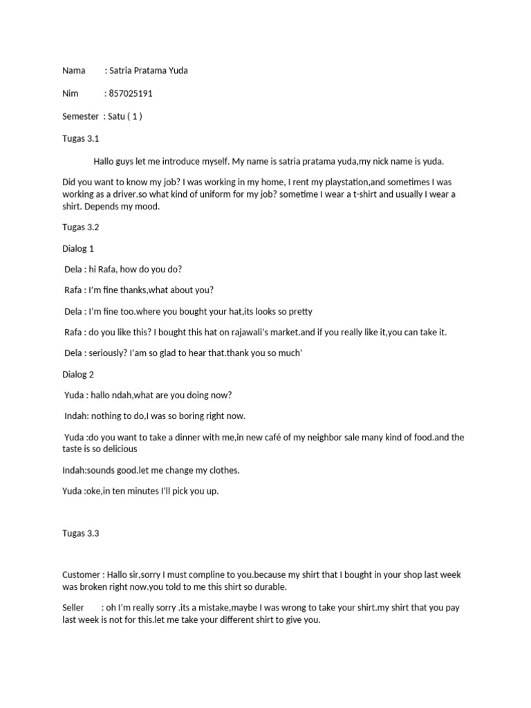 Tugas 3 B Ing | PDF