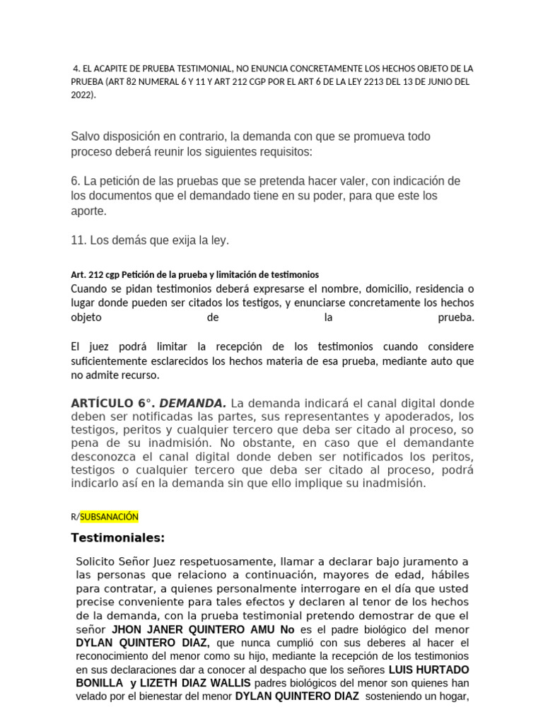 Subsanacion Impugnacion | PDF | Justicia | Crimen y violencia