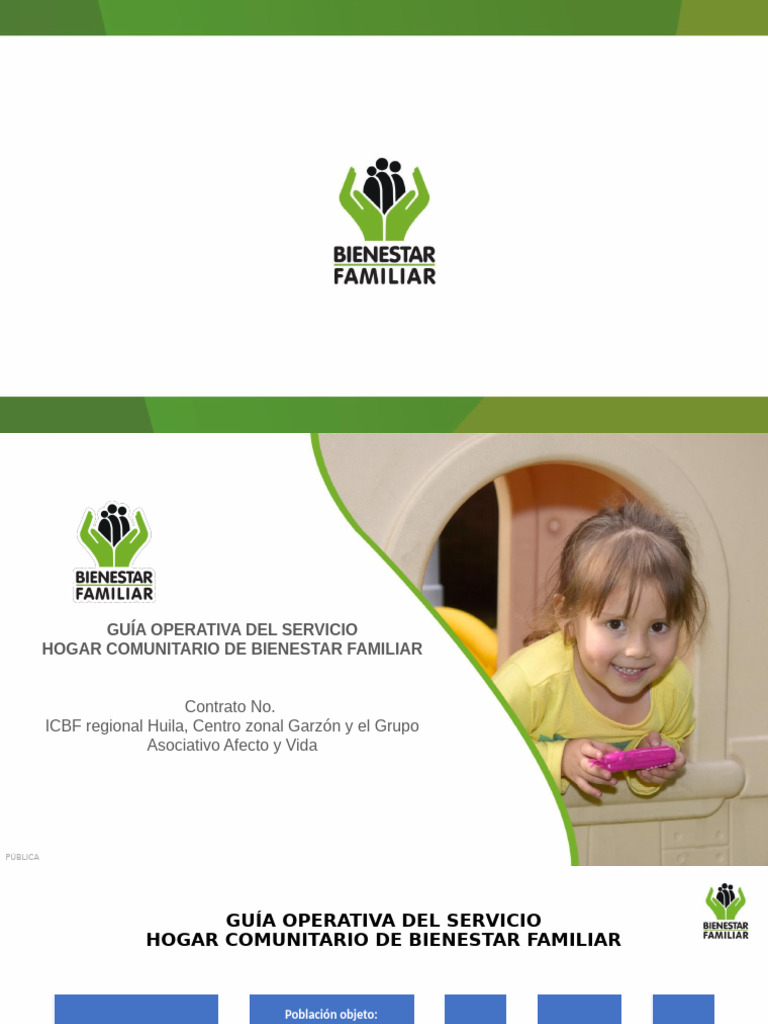 Guía Operativa Del Servicio HCB | PDF | Educación de la primera ...