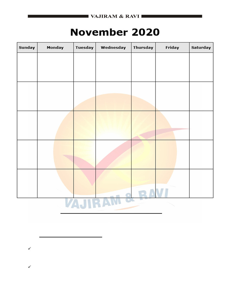 November 2020 AWP Calendar With Micro Syllabus | PDF | Ecology | Temperate Climate