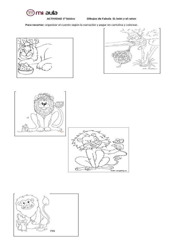 ACTIVIDAD_2_DIBUJOS_DE_FABULA_EL_LEON_Y_EL_RATON___CLASE_3_82121 ...
