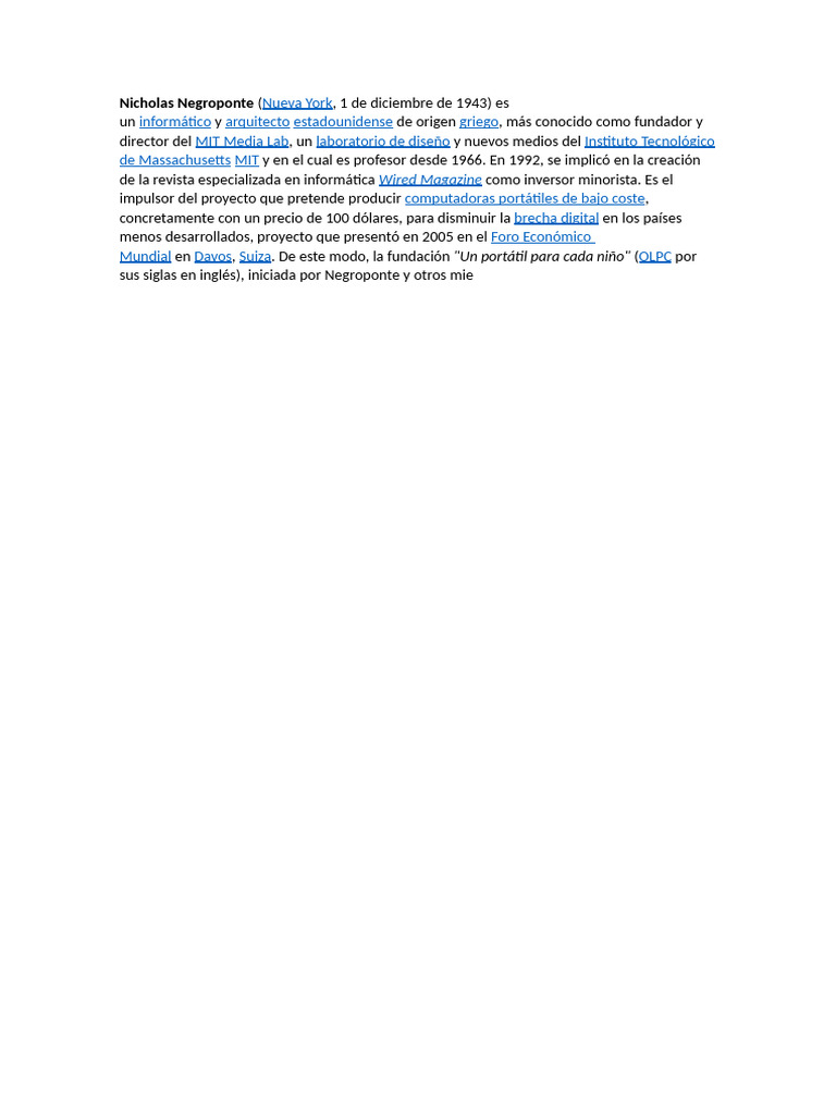 Nicholas Negroponte | PDF