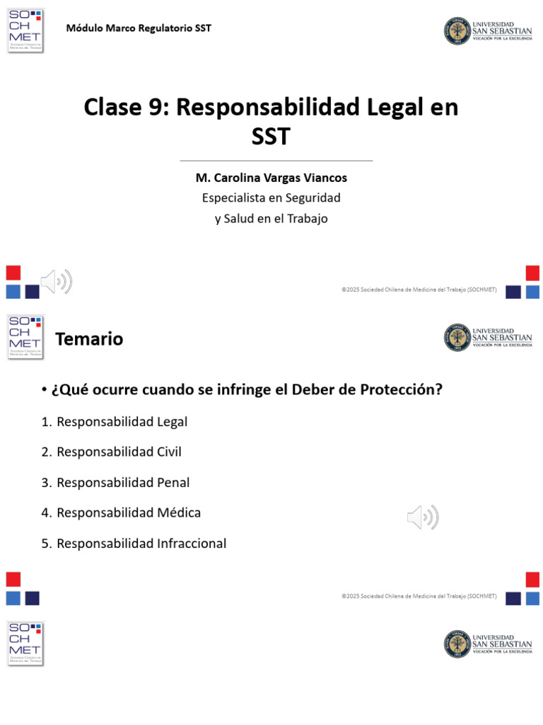 Clase 9 - Responsabilidades Legales en SST - Carolina Vargas | PDF | Fiscal | Justicia