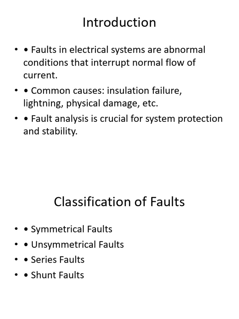 Types of Faults Seminar | PDF
