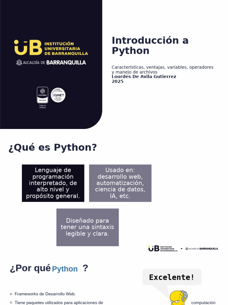 Introducción A Python | PDF