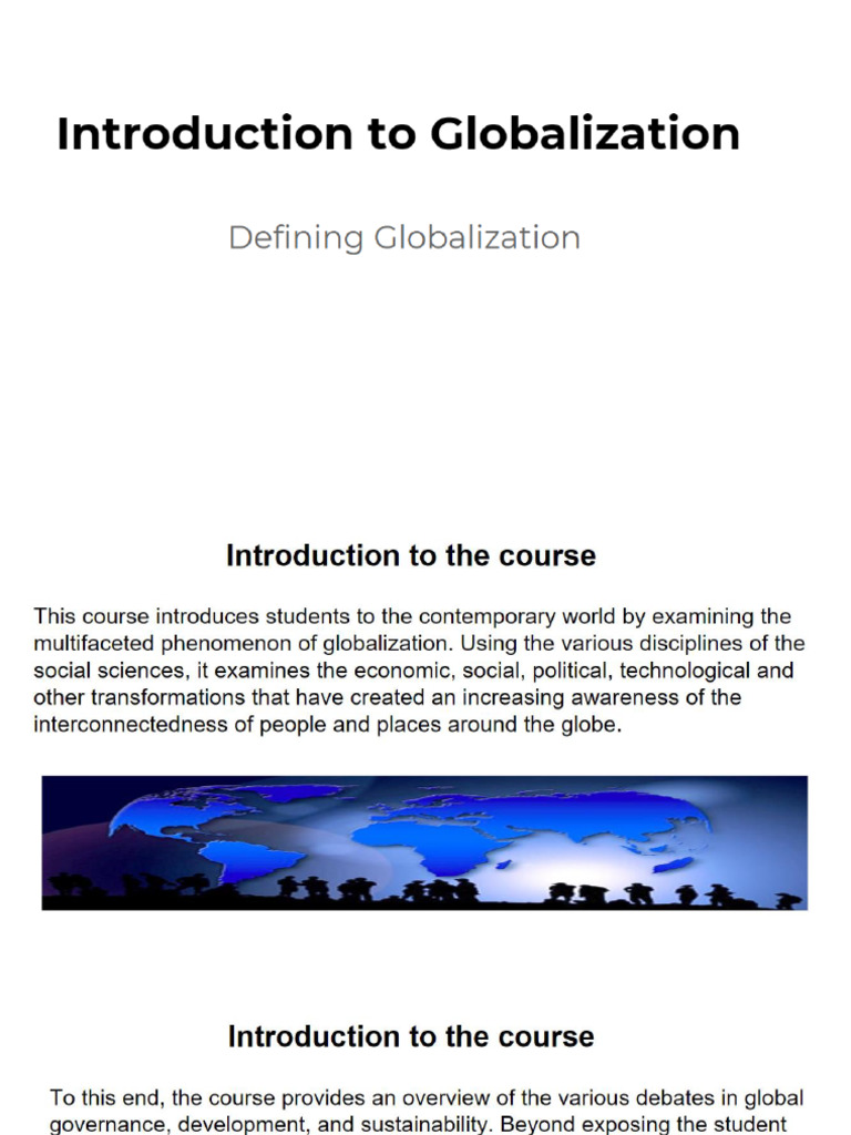 The Structures of Globalization | PDF