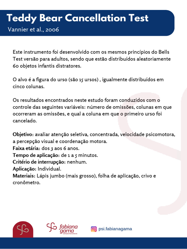 1.teddy Bear Cancellation Test | PDF