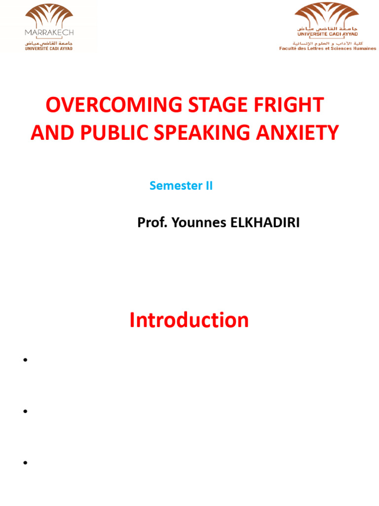 Overcoming Stage Fright | PDF | Anxiety | Emotions