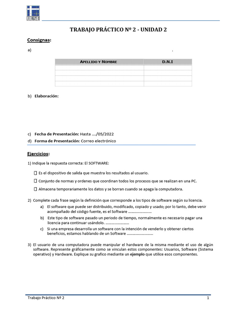 TP2 U2 Abog 1erc 2022 | PDF | Archivo de computadora | Software