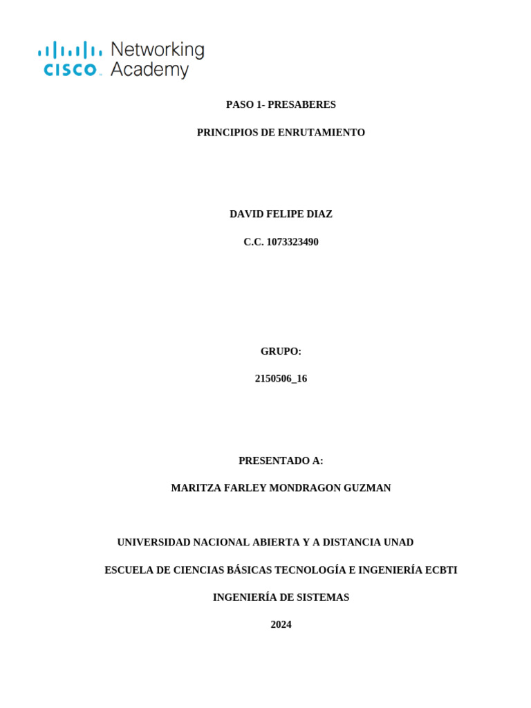 1.4.7 Packet Tracer - Configure Router Interfaces | PDF | Enrutador (Computación) | Dirección IP