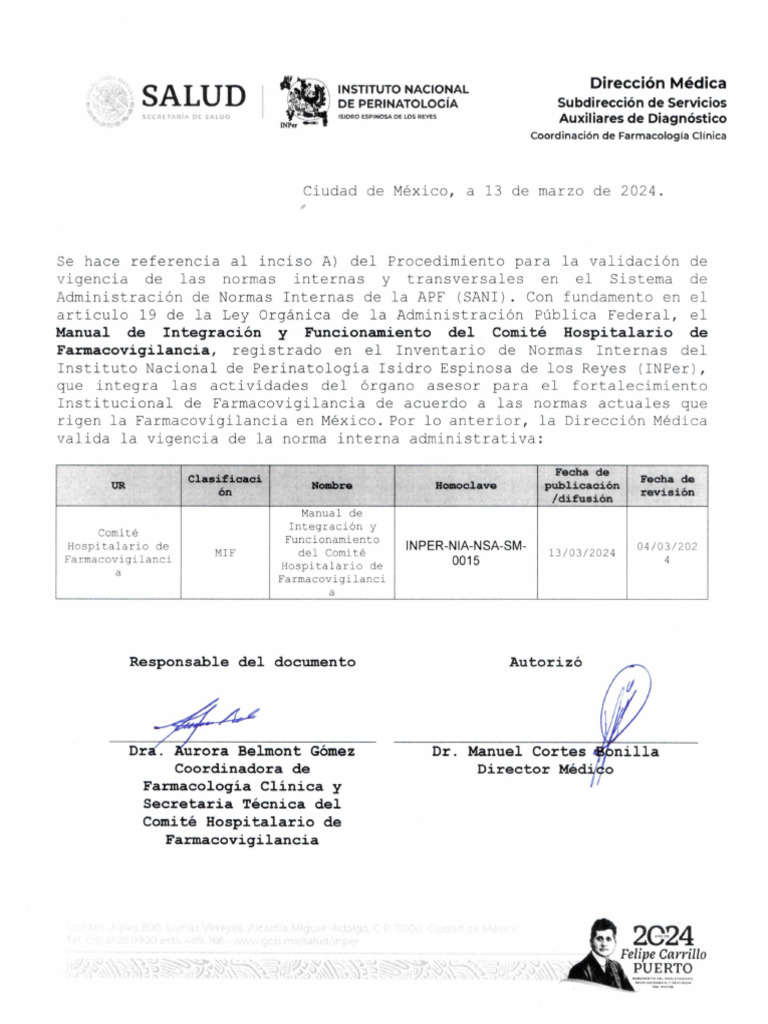 Manual de Integracion y Funcionamiento Cofarma 2024 | PDF | Cuidado de ...