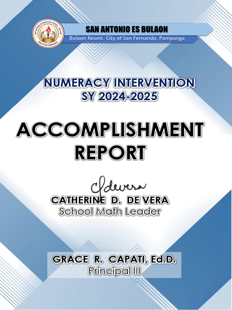 SAES_B-MATH-PAN-ACCOMPLISHMENT-SY-2024-2025 | PDF | Learning | Mathematics