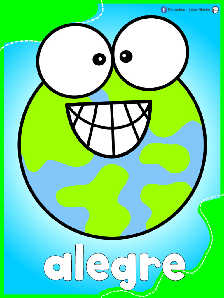 Flashcards Emociones Dia de La Tierra | PDF