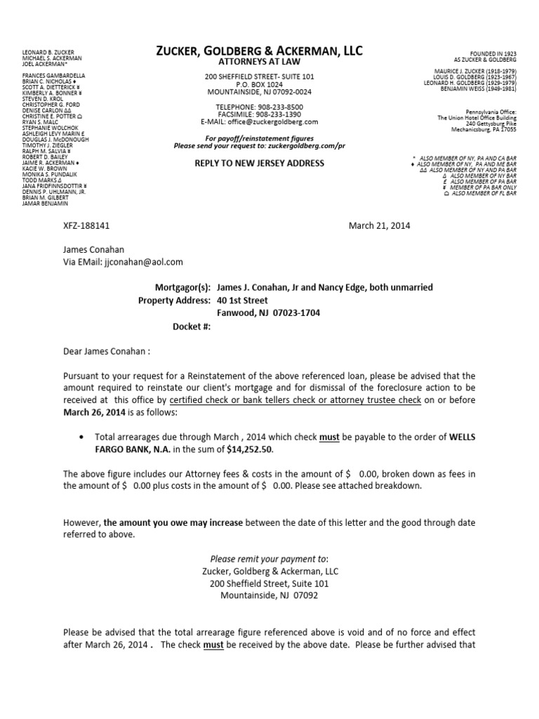 Rein L GT 032614 - 03212014 | PDF | Foreclosure | Business Law