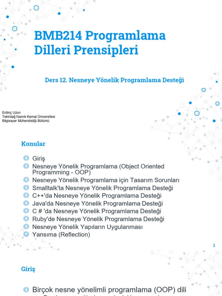 Ders 12 | PDF