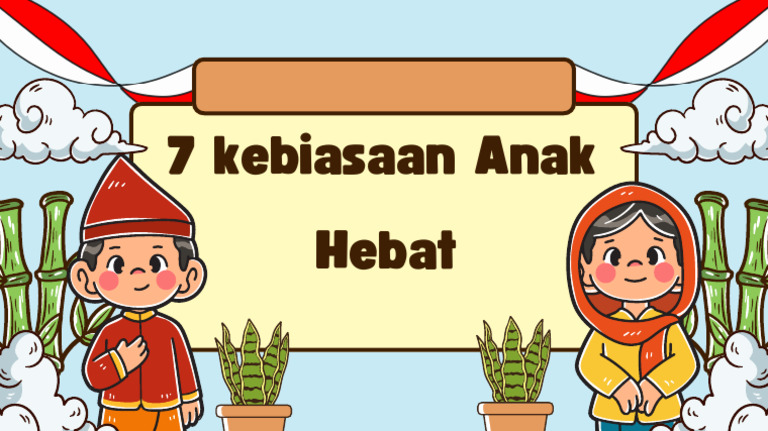Aku Anak Indonesia Presentasi Pendidikan Biru Dan Cream Lucu Dan ...