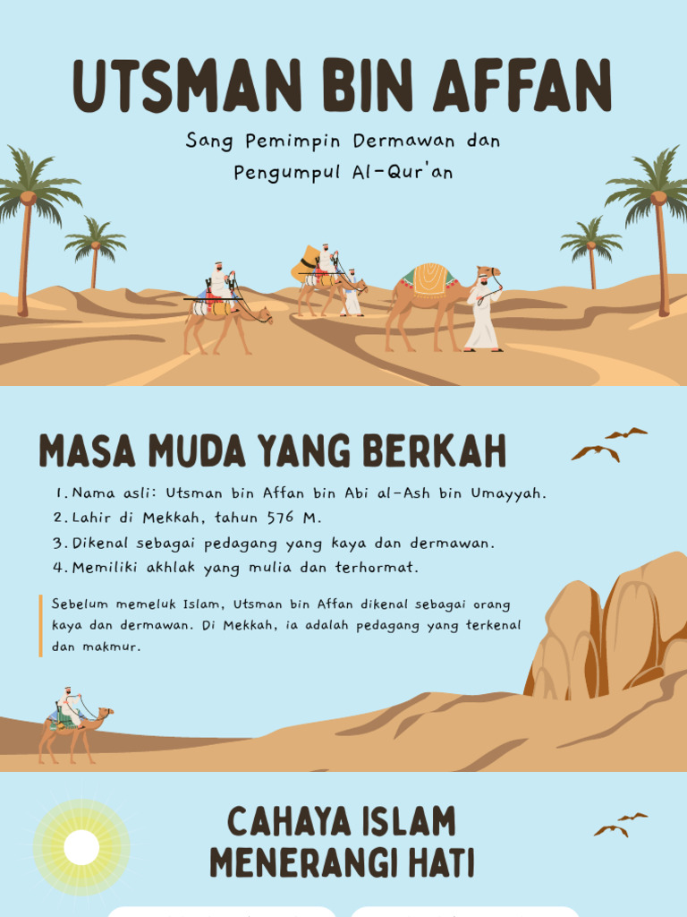 Utsman bin Affan: Pemimpin Dermawan | PDF