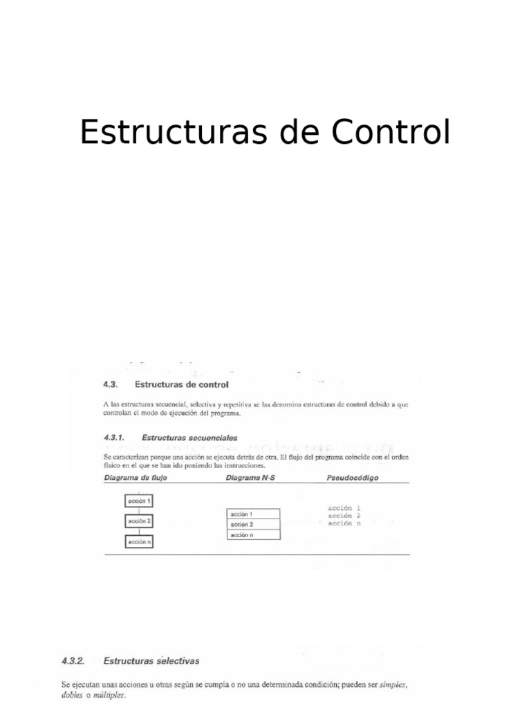 Estructuras de Control | PDF