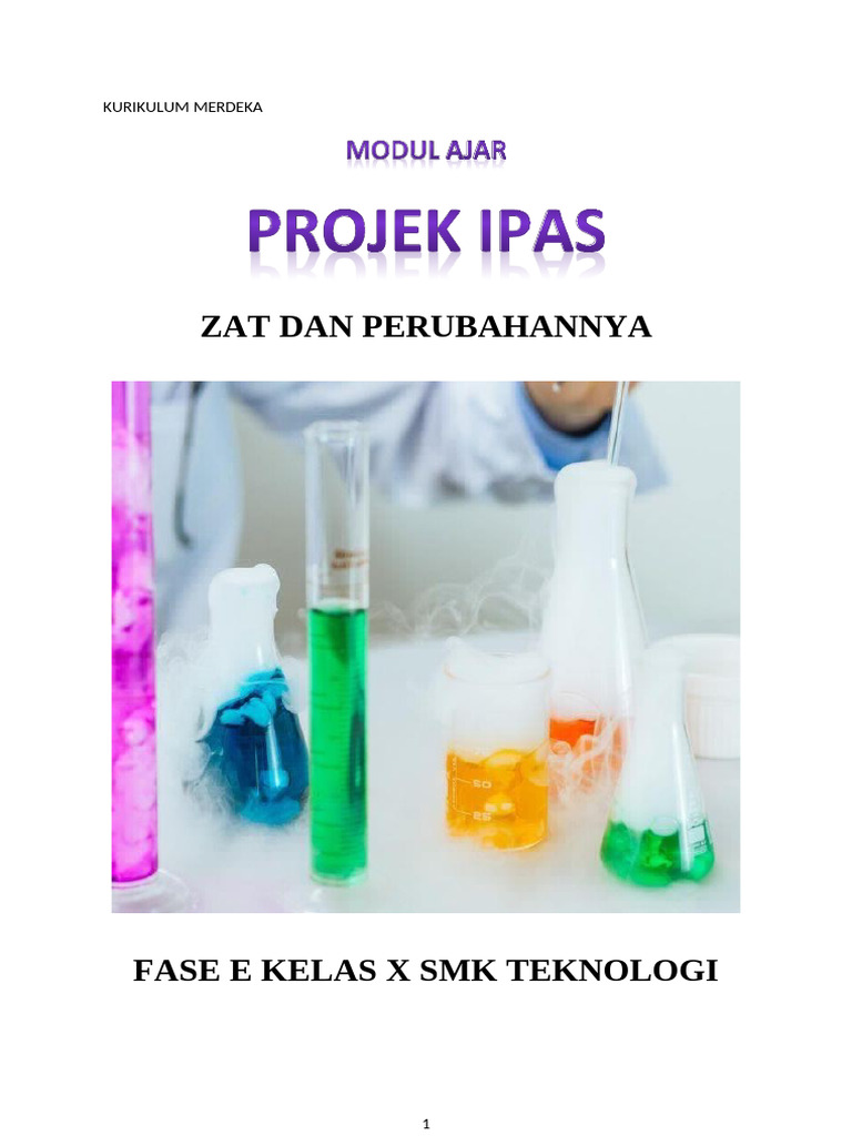 Modul Ajar IPAS Kelas X SMK Teknologi | PDF