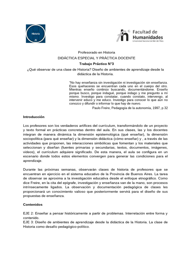 TP3- 2025 | PDF | Enseñando | Plan de estudios